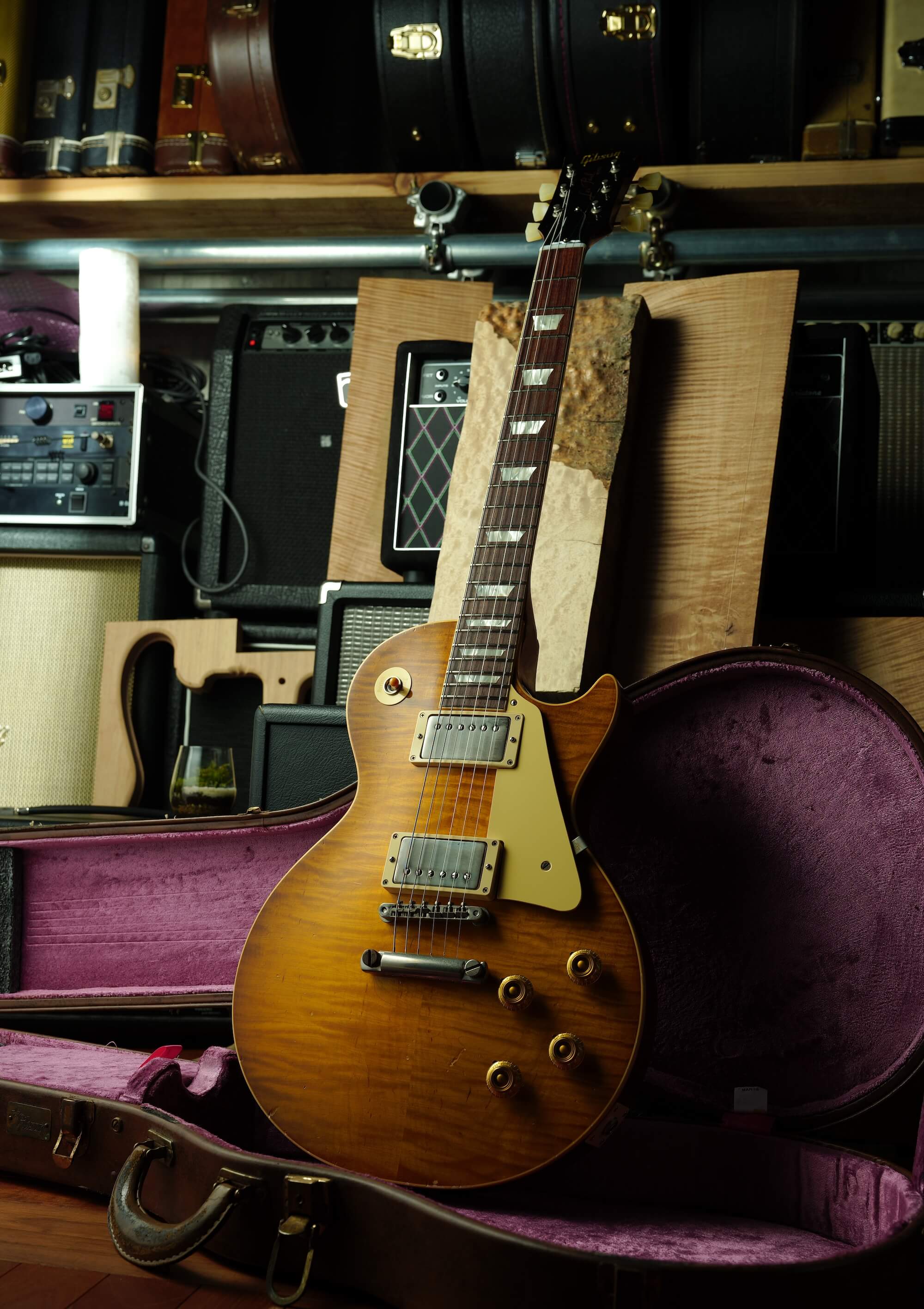 Gibson Custom Shop True Historic 1959 Les Paul “Murphy Burst and Aged” – brusheight