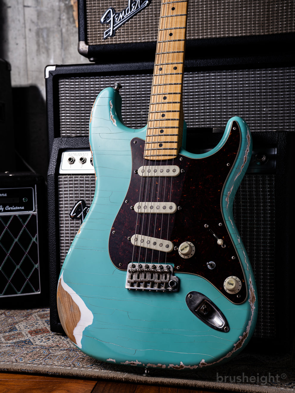 Hsiu Guitar Workshop Type S SSS “Seafoam Green” #018 – brusheight